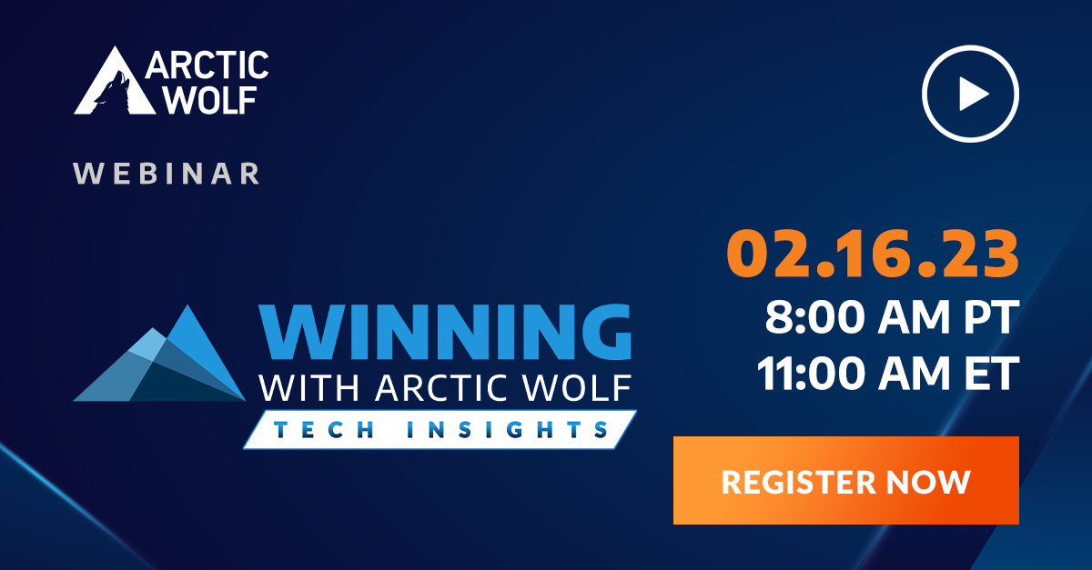 Arctic Wolf Webinar Registration